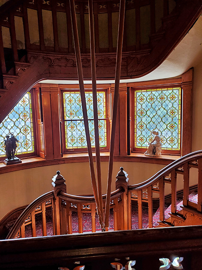 Stained glass goals! These windows are like jewelry for the house - sparkly, colorful, and totally fabulous.