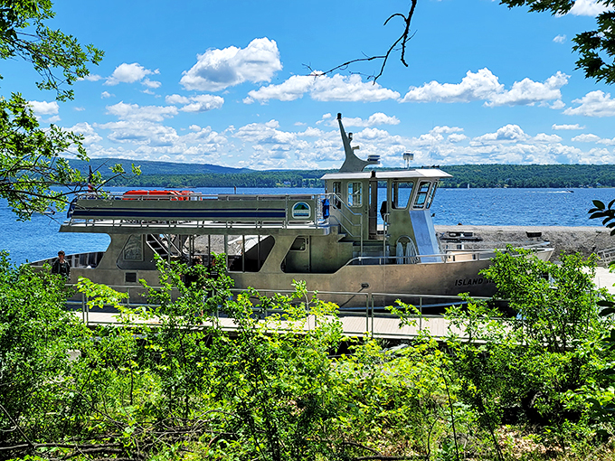 All aboard the fun express: This boat's not just transportation, it's your ticket to adventure on Lake Champlain. Captain's hat optional, but highly recommended. 