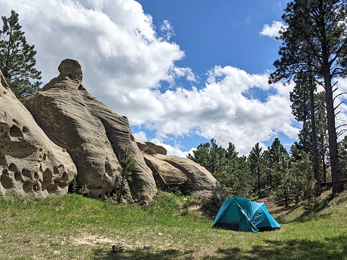 Camping with a view that's out of this world. Who needs five-star hotels when you've got billion-year-old rocks?