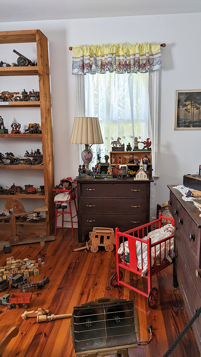 Playtime paradox! These vintage toys look ready for both cuddles and mischief &ndash; choose wisely, little ones.