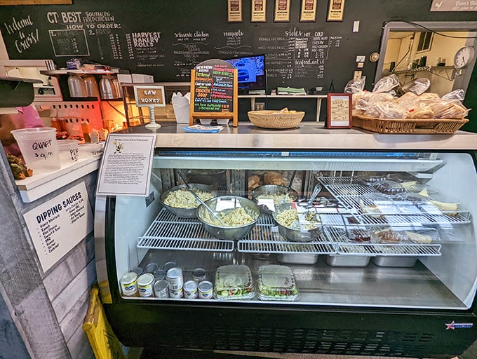 A counter of culinary delights that puts Willy Wonka's factory to shame. Choose your own adventure in flavor!