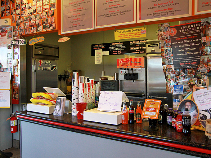 Decisions, decisions! This counter is where food dreams come true. Just point, order, and prepare for a flavor explosion.