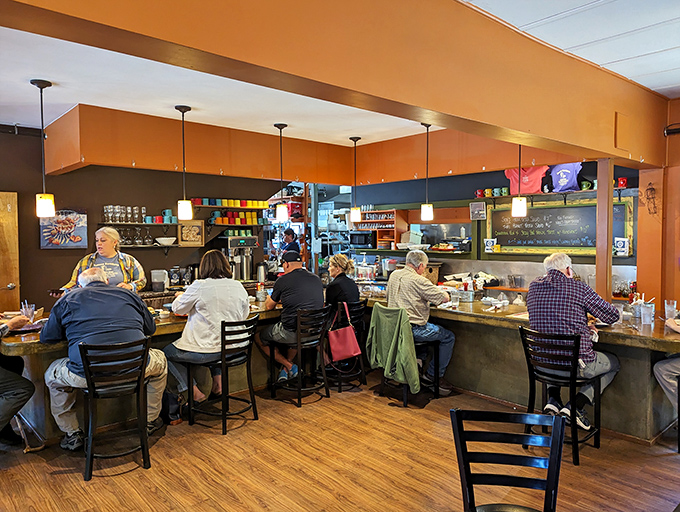 Pull up a seat at the counter, where breakfast dreams come true. It's like having a front-row ticket to a culinary show.