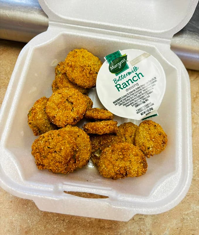 Pickle chips: Tangy, crispy, and addictive. These little green discs of joy are like nature's salt and vinegar chips, only better.