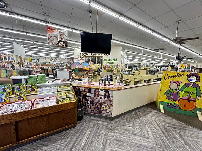 Where sweet dreams are made! This factory floor is like a playground for grown-ups, minus the risk of cavities (we hope).