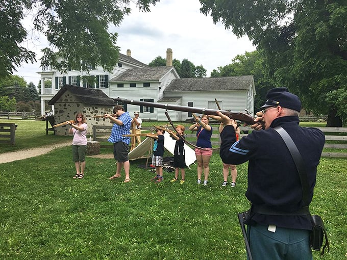 Join a guided tour and let costumed interpreters regale you with tales of yesteryear. It's like storytime for grown-ups, with a dash of time travel!