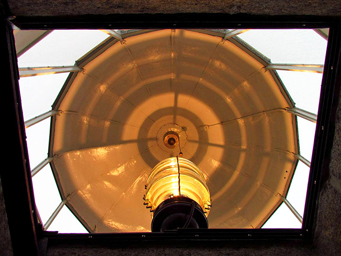 The eye of the storm: This Fresnel lens has seen more action than a soap opera marathon. If only it could talk!
