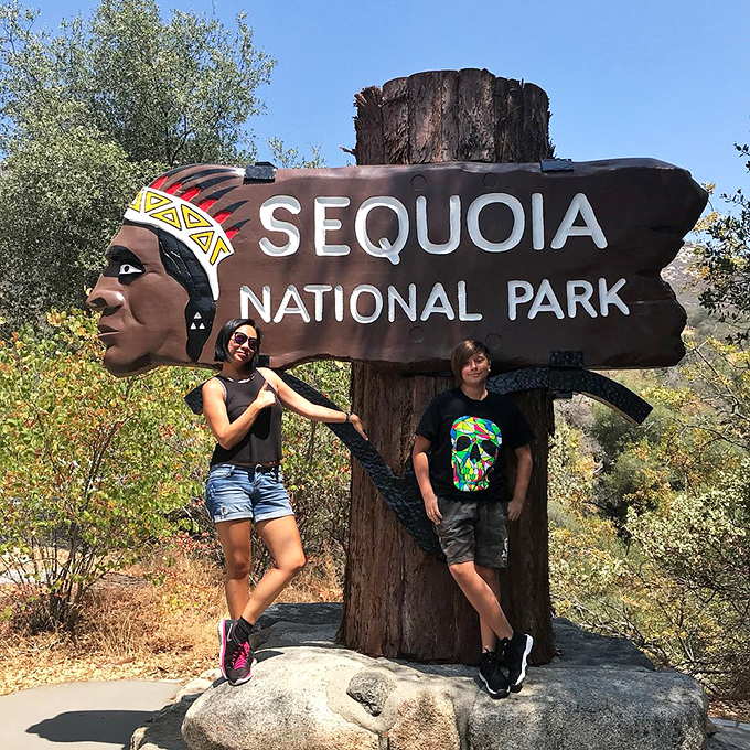 Welcome to Sequoia National Park, where the trees are taller than your tallest tales and the air is fresher than your dad jokes.