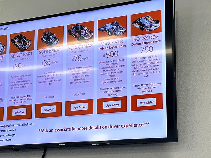 Menu of speed, anyone? From "Sunday driver" to "Speed Racer," there's a flavor of fast for every taste bud here.