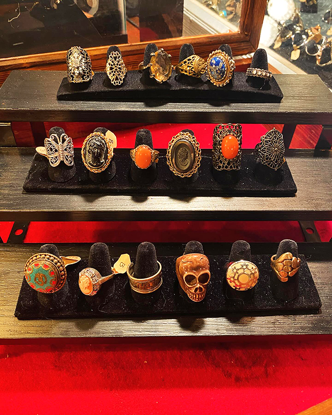 Enough bling to make a pirate blush. These rings aren't just accessories, they're wearable conversation starters.