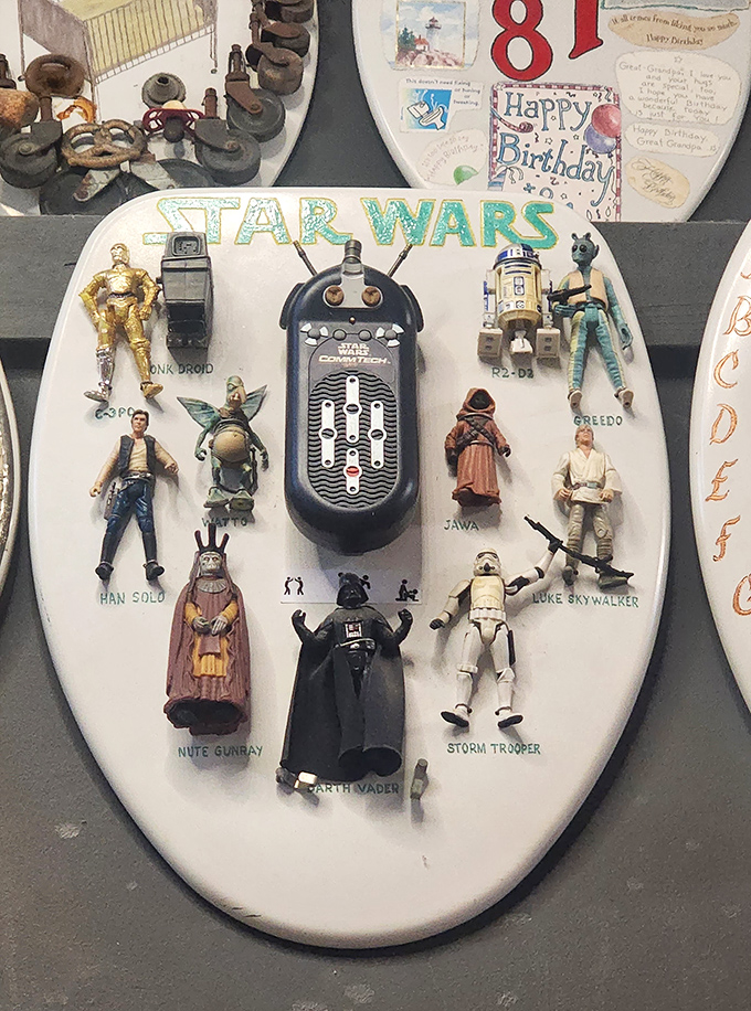 The Force is strong with this one! A galactic tribute that would make any Jedi Master proud to hang in their 'throne room.'