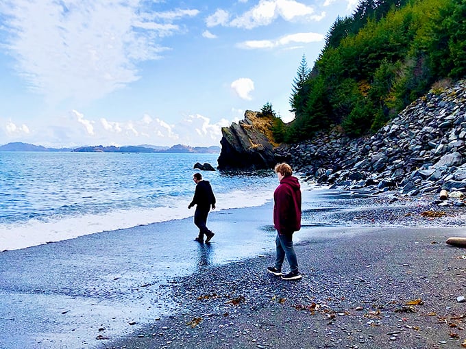 Beach strollers' paradise: Where every step is a "wish you were here" moment waiting to happen.