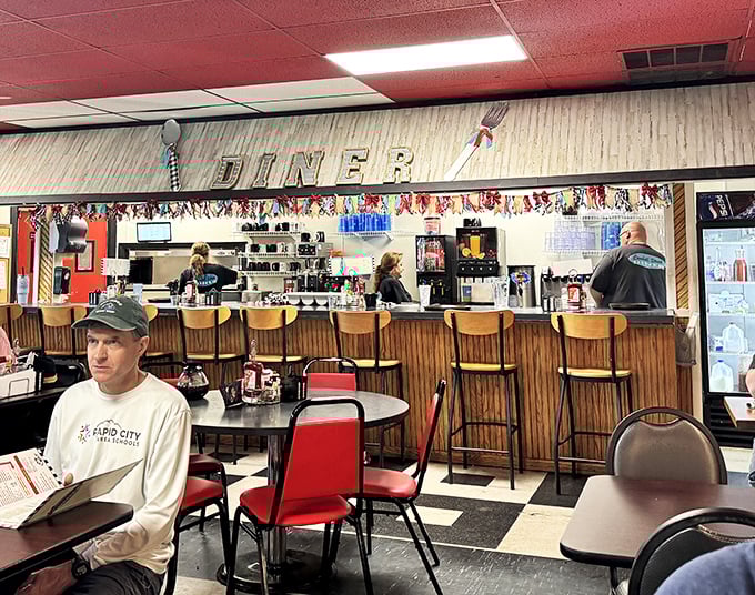 Pull up a seat at the counter and watch the short-order magic happen. It's like front-row tickets to the best show in town!