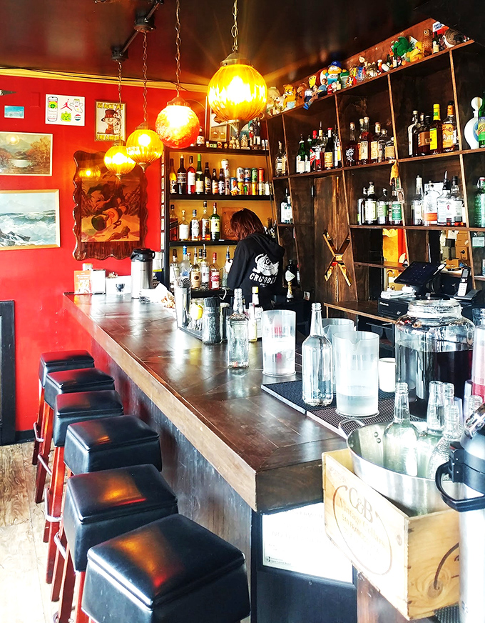 A bar that could make a teetotaler reconsider. With this selection, even water probably tastes better here.