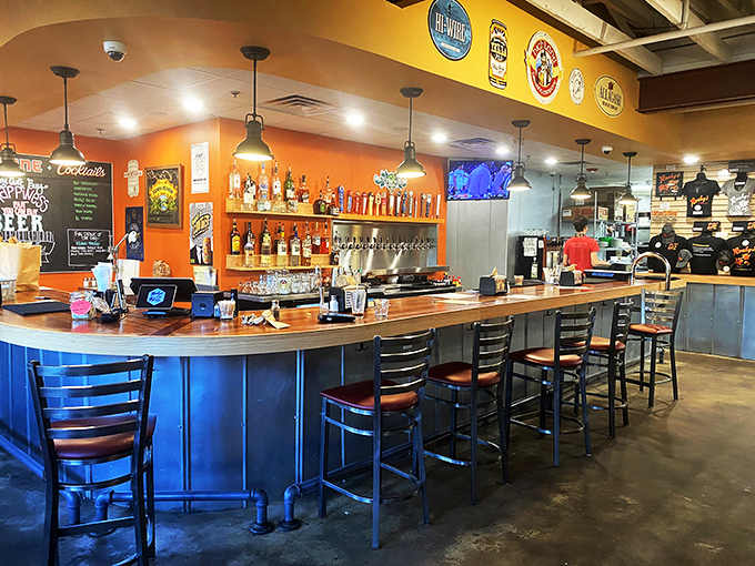 Saddle up to the bar of liquid courage. Whether you need to cool down your taste buds or gear up for the next spicy challenge, this spot's got you covered.