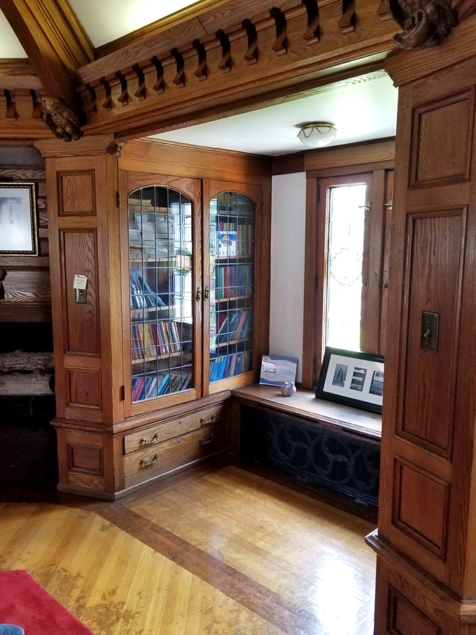 Calling all bookworms! This cozy nook proves even castles need a place to curl up with a good read.