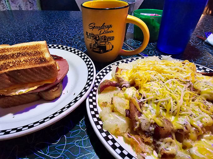 Rise and shine, time travelers! This hearty spread is your ticket to conquering the space-time continuum, one bite at a time.