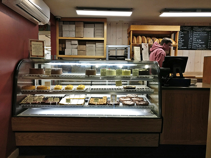 Behold the treasure trove of treats! This display case is like a museum of edible art. Go ahead, press your nose against the glass &ndash; we won't judge.