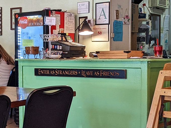 The heart of hospitality! This counter is where breakfast dreams come true, one plate at a time. Prepare for a flavor fiesta!