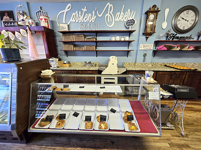 The gateway to gastronomic bliss! This counter is where dreams come true and diets go to die. Approach with caution and an empty stomach.