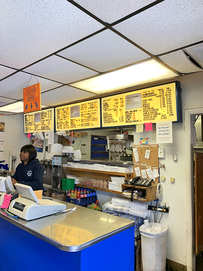 The gateway to gastronomic bliss! This counter is where crispy chicken wishes are granted and diet plans go to die.