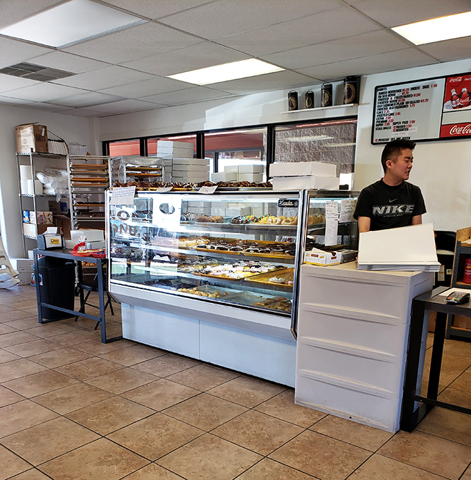 Service with a smile and a side of sugar! The friendly folks at Horseshoe Donuts are ready to make your donut dreams come true.