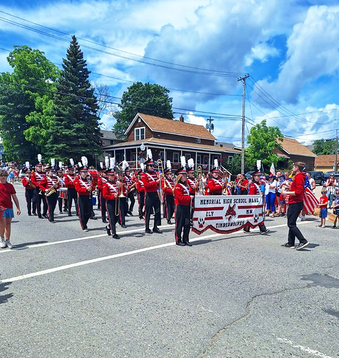 The Ely High School Band: Marching to the beat of their own drum (and trumpets and trombones). They're bringing music to the streets and smiles to faces.