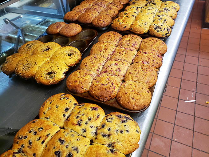 Golden, fluffy, and bursting with berries &ndash; these muffins look like they're auditioning for a starring role in your breakfast lineup. And they're definitely getting a callback!