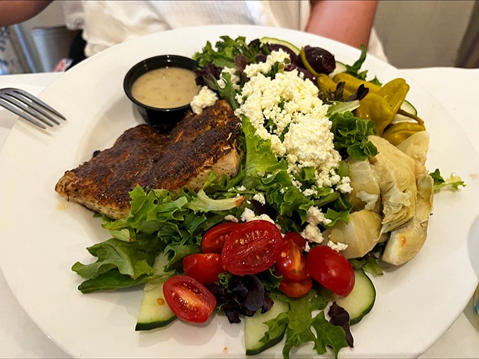 Who said salads can't be exciting? This red fish number is like a garden party where the fish decided to crash &ndash; in the best way possible.