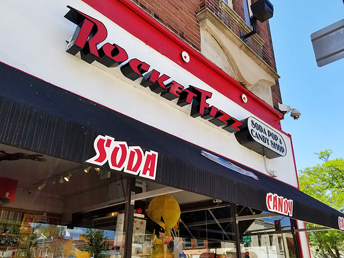 The gateway to Flavortown! This sign isn't just an invitation; it's a dare to your taste buds.