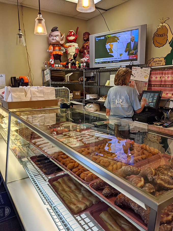 Behind the scenes of sweetness! This dedicated staff member is the unsung hero of your sugar rush.