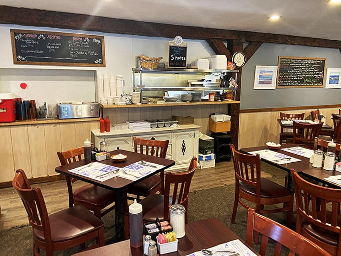 Table for you? Each spot in this cozy nook feels like the best seat in the house &ndash; no VIP section needed!