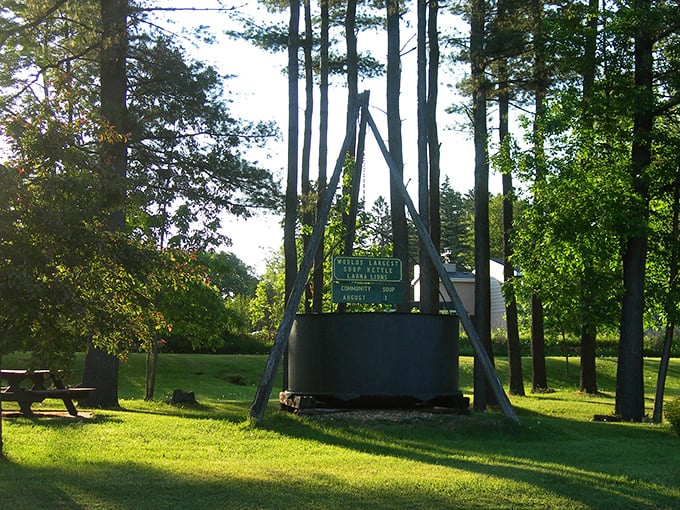 A slice of Americana served in a giant soup bowl. Norman Rockwell, eat your heart out &ndash; or should we say, drink your soup?