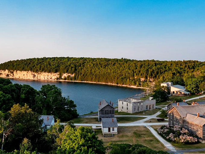 Fayette: where the spirits of industry past mingle with breathtaking Lake Michigan views.