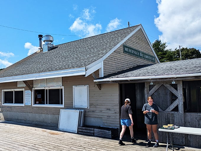 Muscongus Bay Lobster: Where time stands still, calories don't exist, and lobsters are always ready for their close-up.