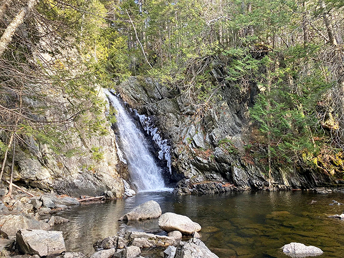 Poplar Stream Falls: Nature's own multi-level marketing scheme, but the only thing it's selling is pure, unadulterated beauty.