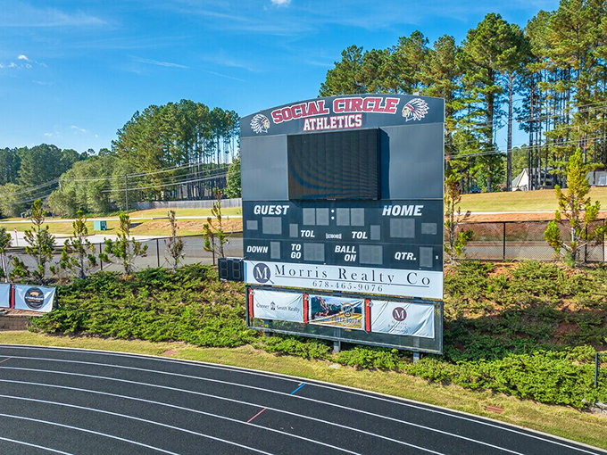 Social Circle's downtown: Where every building looks like it's competing for the "Most Charming" award. Spoiler: They're all winning!