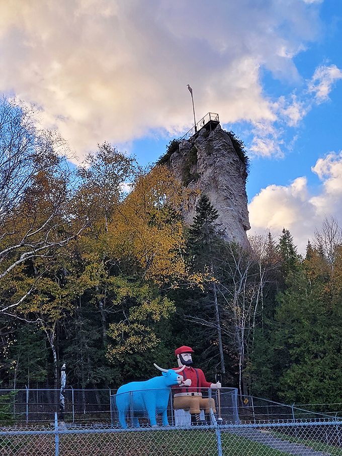 195 feet of limestone with a side of Lake Huron views. Don't forget your camera... or your breath!