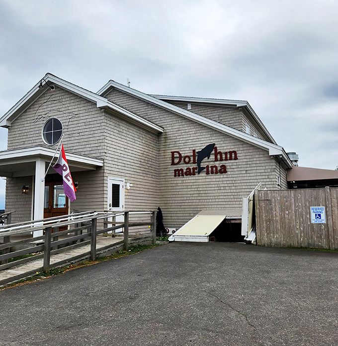 Perched on the edge of Casco Bay like a gull with good taste, Dolphin Marina serves up seafood that'll make you want to move to Maine.