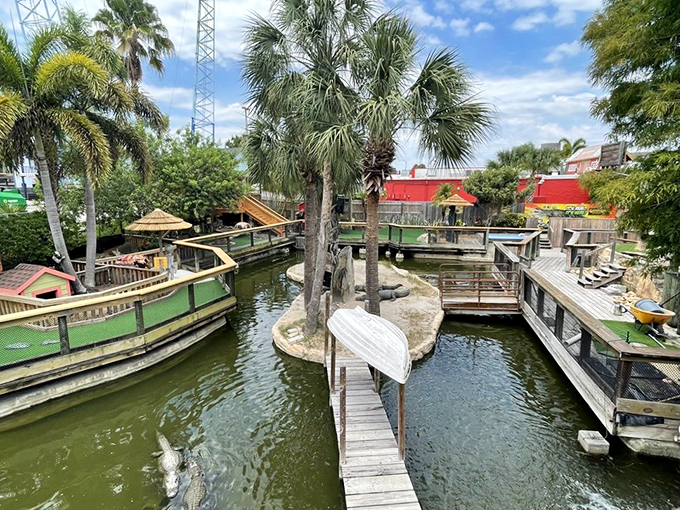 It's not often you can improve your golf game and your gator knowledge simultaneously. Welcome to Gator Golf, where education meets trepidation!