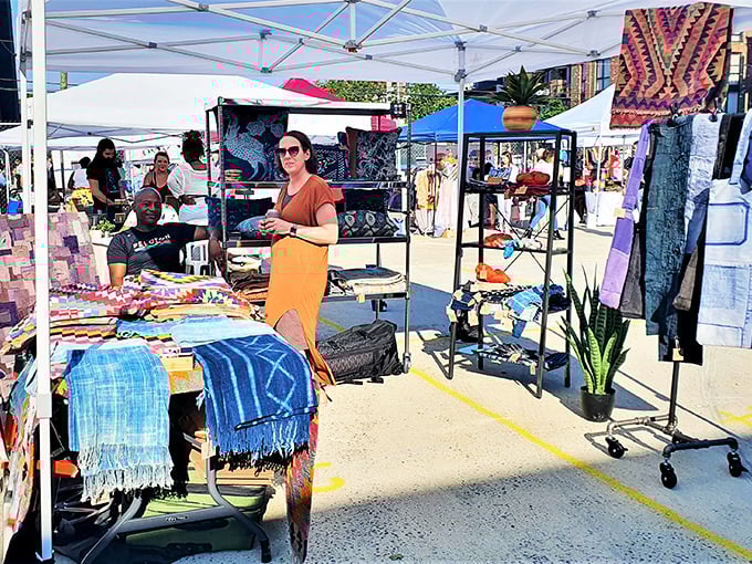 Who needs time travel when you have Greenpoint Terminal Market? Yesterday's treasures with a stunning Manhattan backdrop.