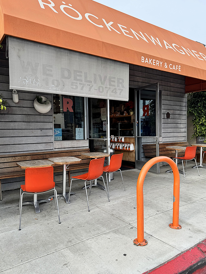 Orange you glad you came? R&ouml;ckenwagner's vibrant awning is like a beacon of hope for the carb-deprived masses.