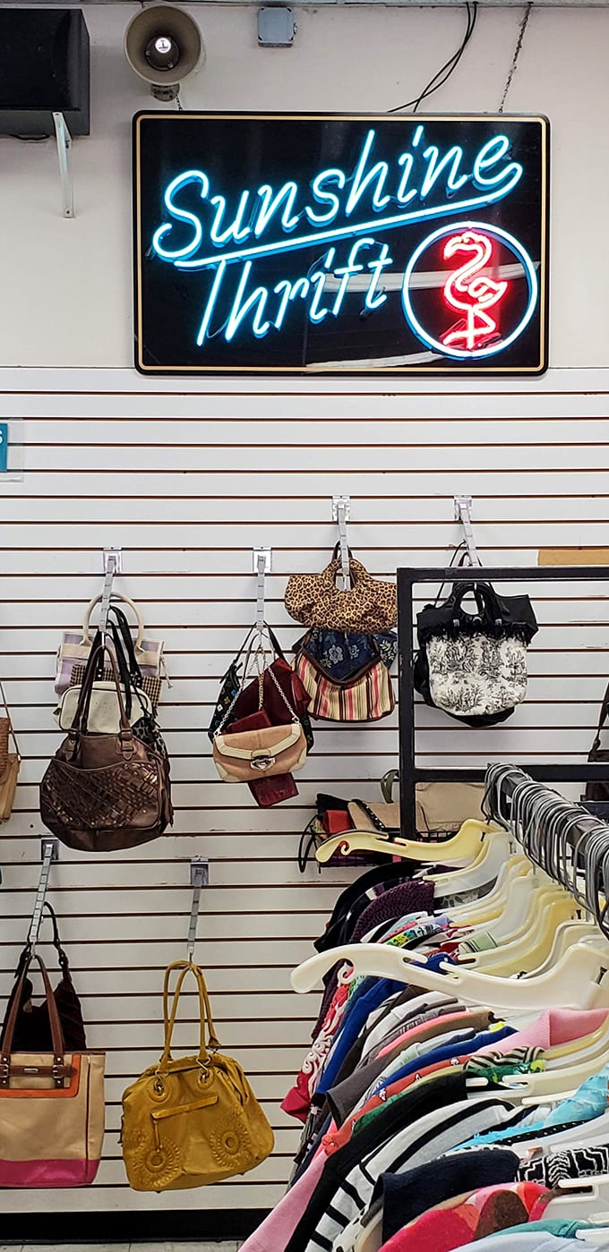 Flamingos and thrifting: a match made in Florida heaven. This store is serving up sunshine with a side of savings!