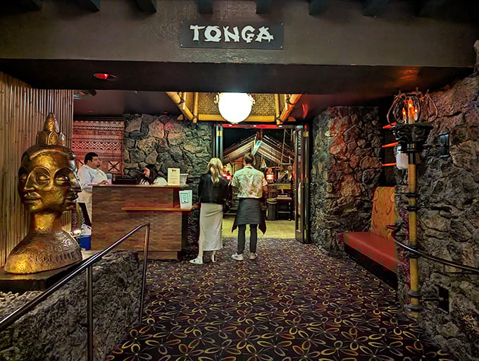 Tiki time! The Tonga Room's elaborate cocktails and Polynesian flair turn happy hour into a tropical staycation.