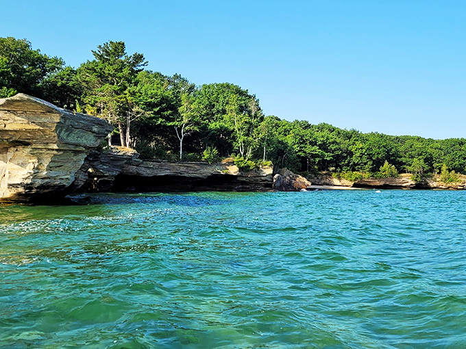 Island or vegetable? Turnip Rock's quirky silhouette is nature's way of showing off its sense of humor and knack for the unexpected.