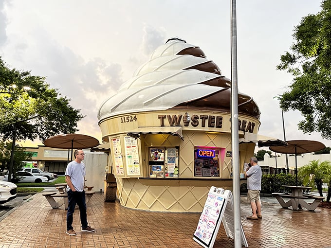 Twistee Treat: Where soft-serve dreams come true and buildings dress up as ice cream cones. Because why not?