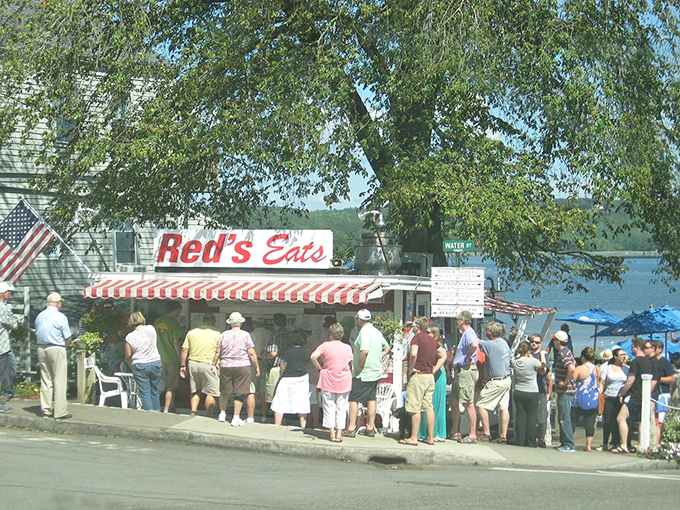 Small town, big flavors: Wiscasset's charming streets are like a treasure map leading to culinary gold. X marks the spot for lobster rolls!