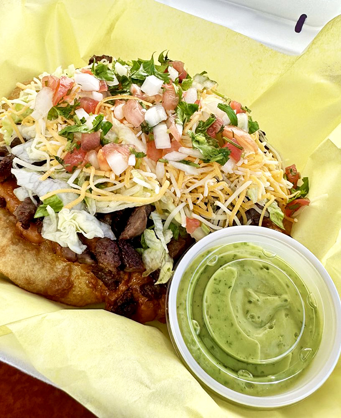 Asada assertion! This fry bread topped with grilled steak is a flavor fiesta that'll have you doing the happy dance.