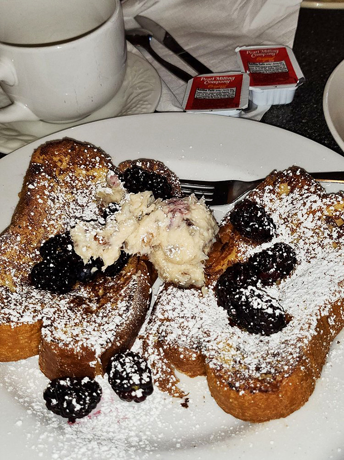 Blackberry French toast: where breakfast meets dessert in a sweet, syrupy embrace. It's the morning indulgence you deserve.