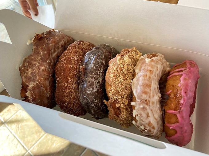 Box o' happiness! These donuts are like a portable party, ready to turn any gathering into a celebration of sweet, sweet carbs.